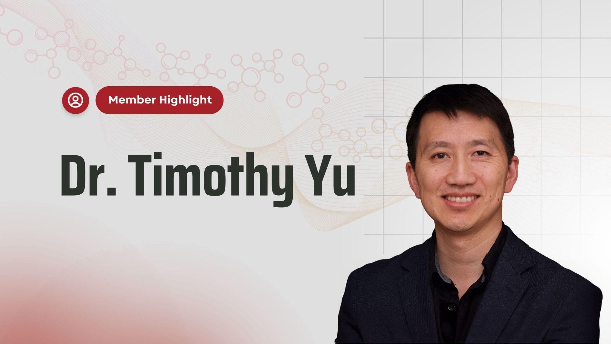 OTS Member Highlight - Dr. Timothy Yu - Oligonucleotide Therapeutics ...